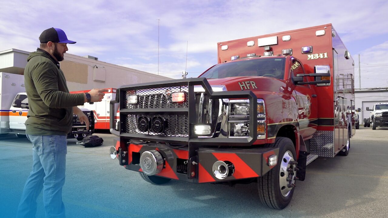 Multiple levels of lighting in this NEW Hutchins Fire Rescue Unit ...